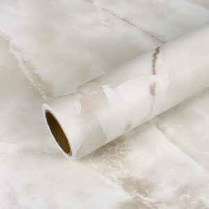 veelike cream onyx marble contact paper for countertops peel and stick waterproof marble countertop contact paper 15.7''x118'' kitchen countertop peel and stick marble wallpaper for wall counter table