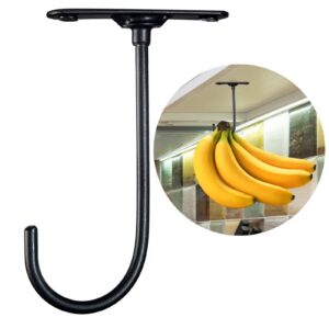 EINCORN 360°Rotation Banana Holder Hook Metal Banana Hook Hanging Banana Nail-Free Storage Hook Self Adhesive Banana Hanger, as the picture shows