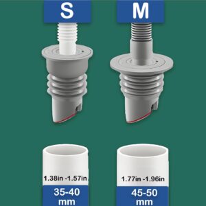 Washing Machine Drain Hose Seal.Floor Drain Plug Sewer Pipe Seal Sealing Cover. Sink Drain Pipe Silicone Seal,Wash Basin Drain Pipe Seal. 1.77in -1.96in [M (45-50mm)]