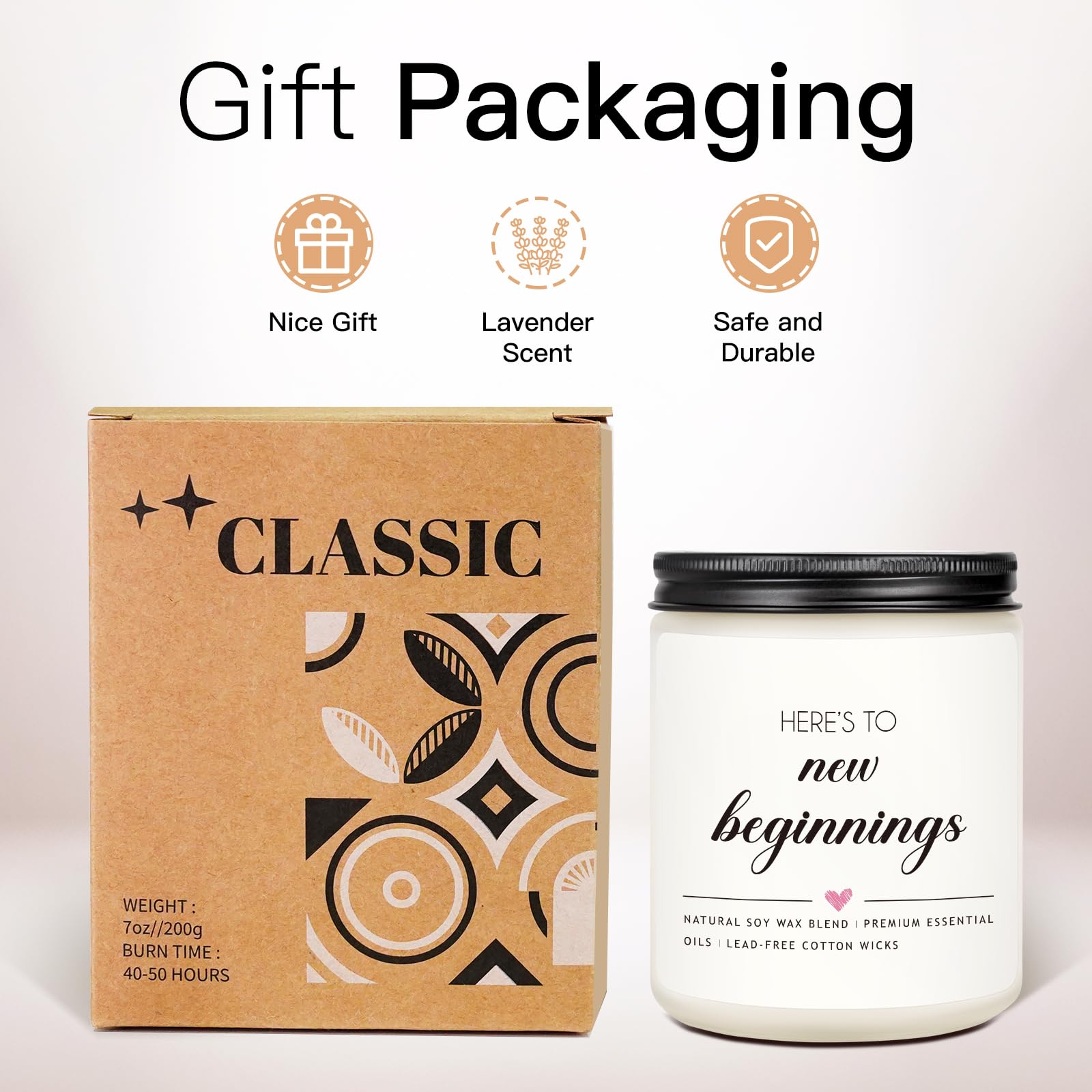 New Beginnings Gifts for Women Men, Divorce Gifts for Women, Breakup Gifts for Women, Congratulations on New Job Gifts New Journey New Home Funny Candle Gifts Going Away gifts for Coworker New Chapter