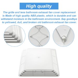 S97013576 Bathroom Fan Cover Grille for Broan NuTone Bathroom Fan, Replacement 676 684 684NT 2684F 576 Exhaust Fan Cover Bathroom Vent Covers