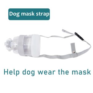 Canine Nebulizer and Inhaler Mask for Cats and Dogs, Oxygen Mask for Pets (M - Medium Dogs)