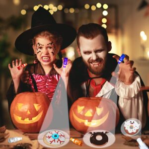 Halloween Party Favors for Kids: 32PCS Finger Lights Glow in the Dark Light Up Halloween Toys Bulk for Halloween Goodies Bags Fillers Classroom Prizes Halloween Treats Non Candy Party Supplies Gifts