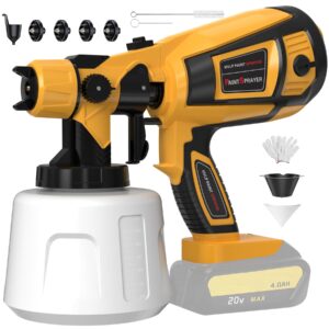 cordless paint sprayer high speed for 20v max battery for house painting(tool only)