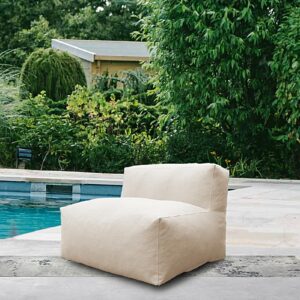 modern anny-h middle chair outdoor furniture patio couch creating a unique patio garden modular contemporary sofa (light beige)