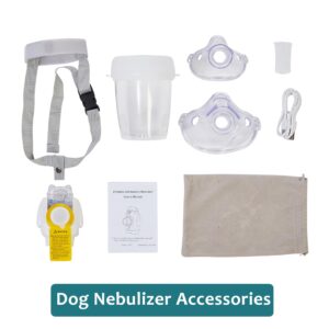 Canine Nebulizer and Inhaler Mask for Cats and Dogs, Oxygen Mask for Pets (M - Medium Dogs)