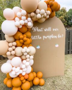 fall balloons garland arch kit - double stuffed matte burnt orange cream peach apricot terracotta latex balloon different sizes 18 12 10 5in fall ballon for baby shower party holiday