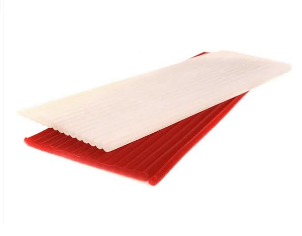 AmeriCan Goods 64/Pcs Rope Strips Dental Utility Wax Round Rope Red 3/16" x 11" Dental Base 4/pk Sheets Orthodontic Wax