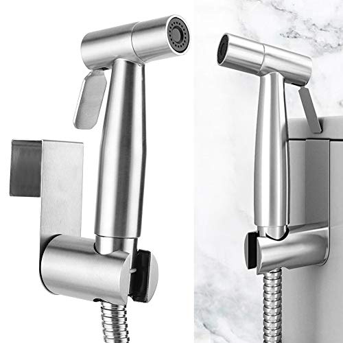 Stainless Steel Handheld Bidet Sprayer for Toilet, Multipurpose Sprayer Set, Bathroom Accessories for Light Luxury (7/8 American standard water separator + bidet)