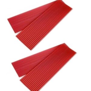 AmeriCan Goods 64/Pcs Rope Strips Dental Utility Wax Round Rope Red 3/16" x 11" Dental Base 4/pk Sheets Orthodontic Wax