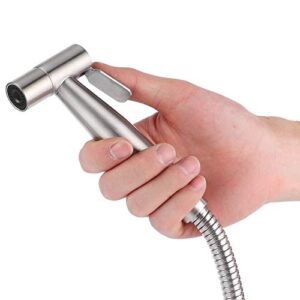 Stainless Steel Handheld Bidet Sprayer for Toilet, Multipurpose Sprayer Set, Bathroom Accessories for Light Luxury (7/8 American standard water separator + bidet)