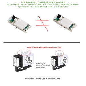 Original CONNECTORS 3951166C, 3951166 A/B/C/D/E/G/H Compatible with Whirl. Kenm. Washer Timer fits Old # 3951166C, 3951166 A/B/C/D/E/G/H