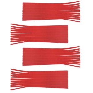 AmeriCan Goods 64/Pcs Rope Strips Dental Utility Wax Round Rope Red 3/16" x 11" Dental Base 4/pk Sheets Orthodontic Wax