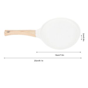 Crepe Pan Nonstick, 7.5 Inch Nonstick Crepe Pan Granite Coating Flat Pancake Pan Flat Skillet with Detachable Handle and Spreader for Cooking Frying Egg Steak Crepe Cake