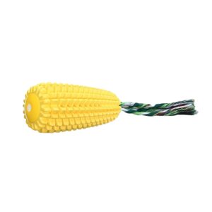 rubber chew dog toys, dog chew toys, puppy toothbrush clean teeth interactive corn toys, dog toys aggressive chewers meduium large breed, corn dog toy