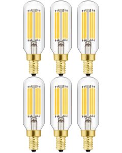 lvye dimmable e12 led bulb 6w equal 60 watt led light bulb 3000k soft white t6 t25 b11 candelabra bulb 60 watt for chandeliers,ceiling fan,pendant,wall sconces ac120v, 6pack