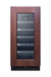 summit alwc15pnrlhd 15 inch wide 23 bottle capacity wine cellar built-in or freestanding use, panel ready, ada compliant (lhd, wine)