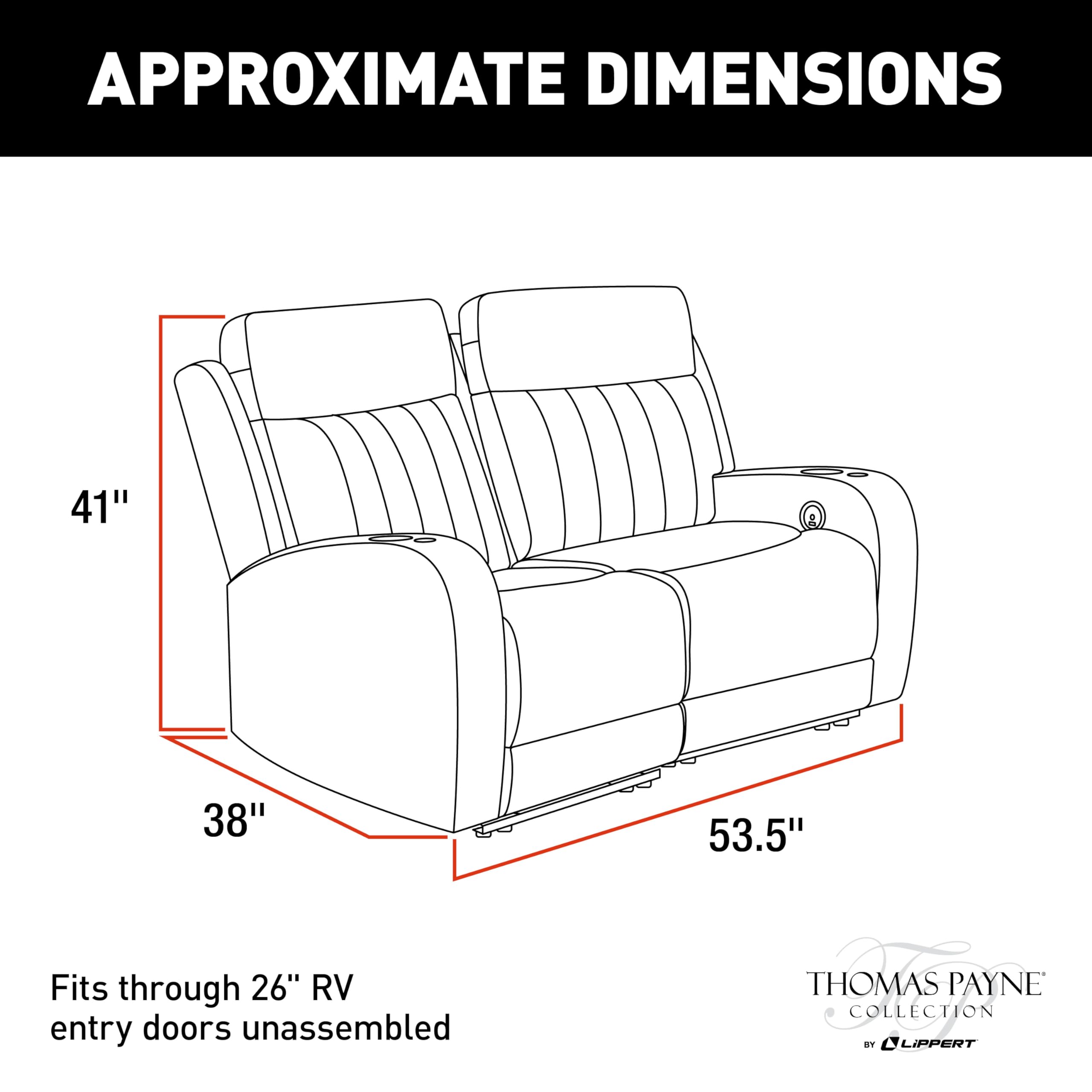 Thomas Payne Seismic Series Theater Seating Loveseat Set – Grummond