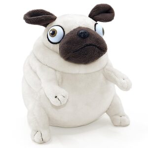 6 inch pug stuffed animal dog plush toys for kids adults, funny ugly dog doll plushies pillow, office decorations, birthday gift, christmas