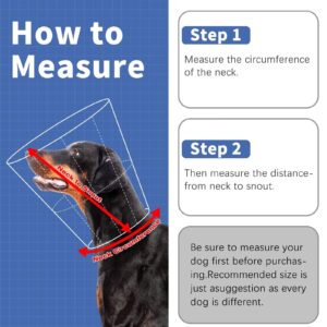 Dog Cone for Dogs After Surgery,Adjustable Protective Dog Recovery Collars & Cones for Large Medium Small Dogs Cats,Comfy Soft Dog Cones Prevent Pets from Touching Stitches Rashes,Wounds,Blue,L