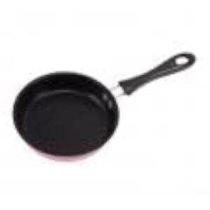 mekotrin non stick frying pans stainless steel skillet small omelet pans calibre 4 inch(4 inch, pink)