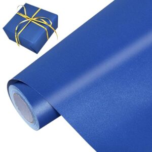 beishida royal blue gift wrapping paper solid color pearly-lustre wrapping paper roll matte gift wrap paper,packing paper for wedding,birthday,graduation,christmas wrapping paper(17inches x 32.8ft)