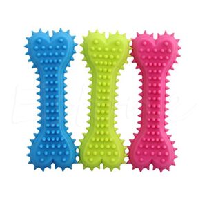 boxidixi Pet Dog Puppy for Cat Rubber Dental Teeth Chew Bone for Play Training Fun Puppy Toys for Small Dogs Boy Rope