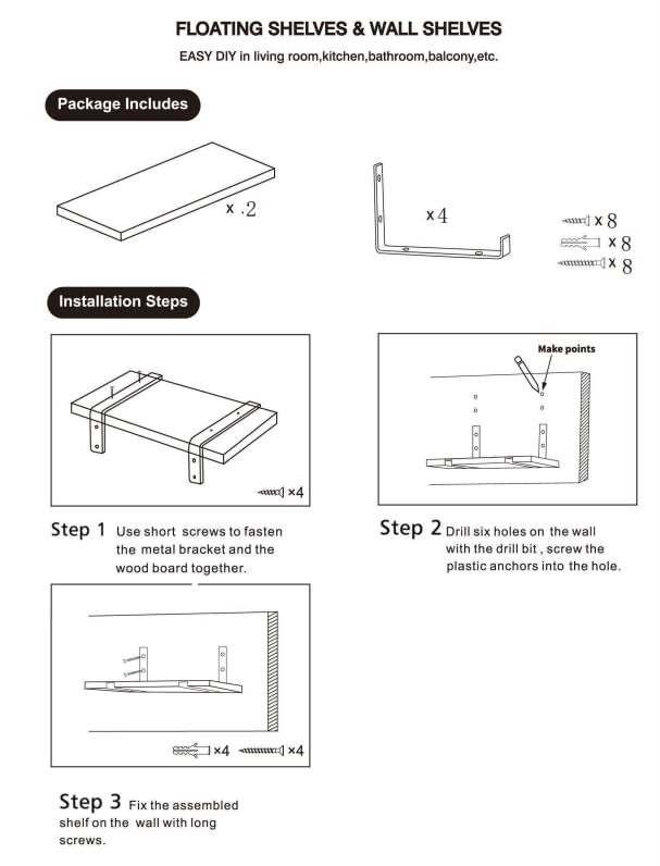 Floating Bookshelves Set of 2 - Double Storage Unique Wall Bookshelf, Invisible Floating Bookshelves Wall Mounted, Hanging Bookshelf, Unique Design-Wall Book Shelves for Living Room(16.5W x 7D)