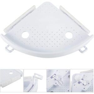 Havamoasa Bathroom Corner Shelf Suction Cup Bath Storage Corner Wall Mount Shampoo Shower Kitchen Organizer.