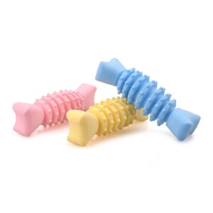 Ldabrye Dog Chewing Toy Dog Chewable Bone Toy 3Pieces Boredom Pets Toy Large Breeds Biting Toy Teether Chew Toy for Dogs Dental Care for Dogs