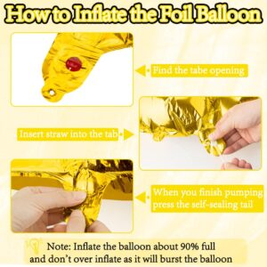 2025 Balloons, 40 Inch Gold Foil Number Balloons, 2025 Balloon Numbers, New Years Decorations 2025 Balloons for Birthday Christmas Anniversary Graduation New Years Eve Party Supplies Decorations