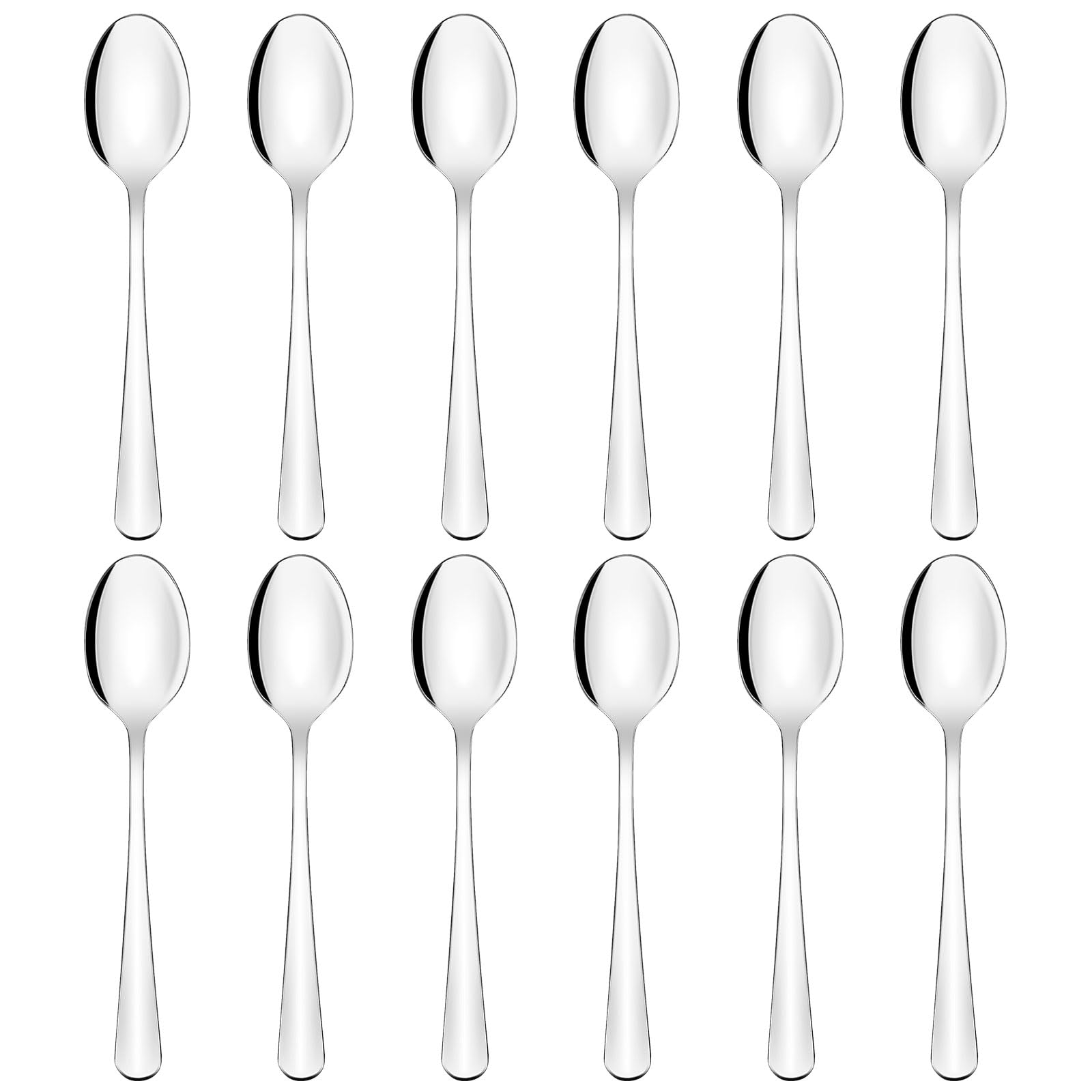 12-Piece Demitasse Espresso Spoons, 4.7 Inch Stainless Steel Mini Coffee Spoons for Dessert, Ice Cream