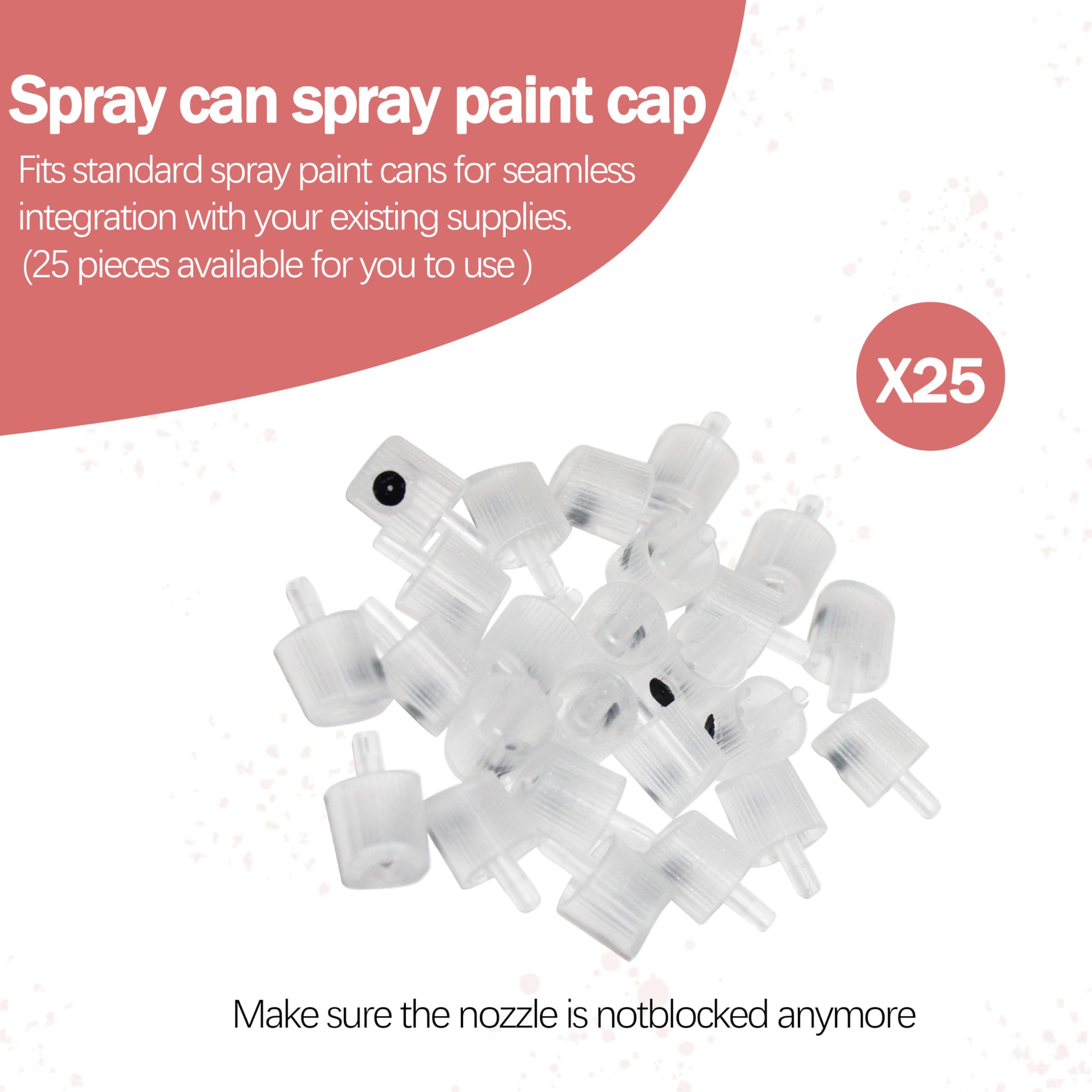 Spray Paint Caps-New York Fat Cap-Spray Can Nozzle-Spray Paint Nozzles for Cans-Spray Graffiti Art Supplies Spray Paint Cans-Spray Paint Tips-25 Pack