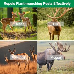 36 Pack Deer Repellent - Natural Deer Repellent for Plant, Deer Deterrent, Peppermint Oil Keep Deer Away from Outdoor Garden Lawn Tree Yard, Moose Repellent, Safe for Deer and Plants, Ready to Use