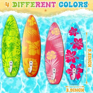 Sintuff 4 Pcs Pool Towel Hooks Wooden Ornament Hooks Hawaii Decorative Wall Hooks Towel Rack Hangers for Beach Swimming Pool Bathroom Bedroom Decoration (Hawaii Style)