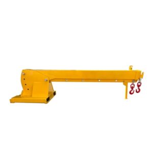 BREVELTION 4400lb/2ton Loading Capacity Forklift Mobile Crane Telescopic Arm with 0-75 Degrees Adjustable Tilt Angle 7ft-12ft Extension Attachments Boom Truss Hoist Jib Towing Handling Equipment