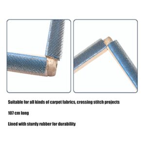 39.4In Strip for Carpet Tufting Frame, Easy to Cut, Tight Cloth, Needles, Suitable for Various Fabrics, 1 Piece