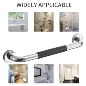 MINAKEDA Grab Bar Bathroom Stainless Steel Bath Grab Rail Shower Safety Handrail Anti Slip Rubber Grip Balance Bar Handle for Elderly Disabled Children Kitchen, 19.7Inch