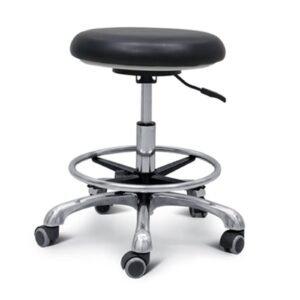 360° rotation armrest pu leather saddle stool salon chair height adjustable - dental assistant stool