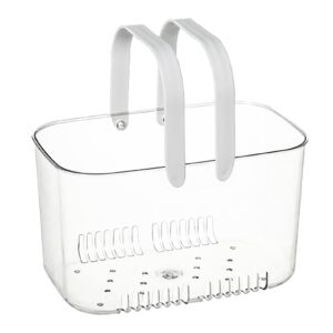 Portable Shower Caddy Basket, Plastic Storage Baskets with Handles Plastic Organizer Storage Tote Shower Caddy Bins Organizer Toiletry Bag Hollow Design Bin Box for Bathroom, College Dorm