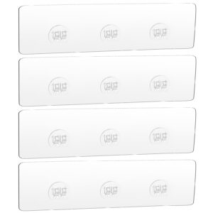 oruola 4pack shower shelf adhesive replacement,adhesive for shower caddy,11 x 2.7 in no drilling waterproof shower caddy sticker replacement for shower caddy basket shelf storage shelves kitchen racks