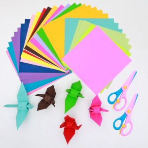 origami paper 300 sheets,20 colors 6 inch square colored paper for crafts,double sided origami folding paper for arts and diy projects,15x15cm