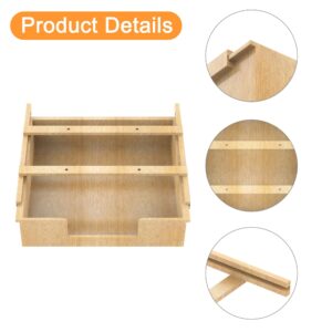 Wooden Mountable Drawer for Under Desk,Drawer Organizer with Screws,Paper Plate Dispenser,Organizing All Kinds of Items,for Kitchen/Pantry/Bedroom