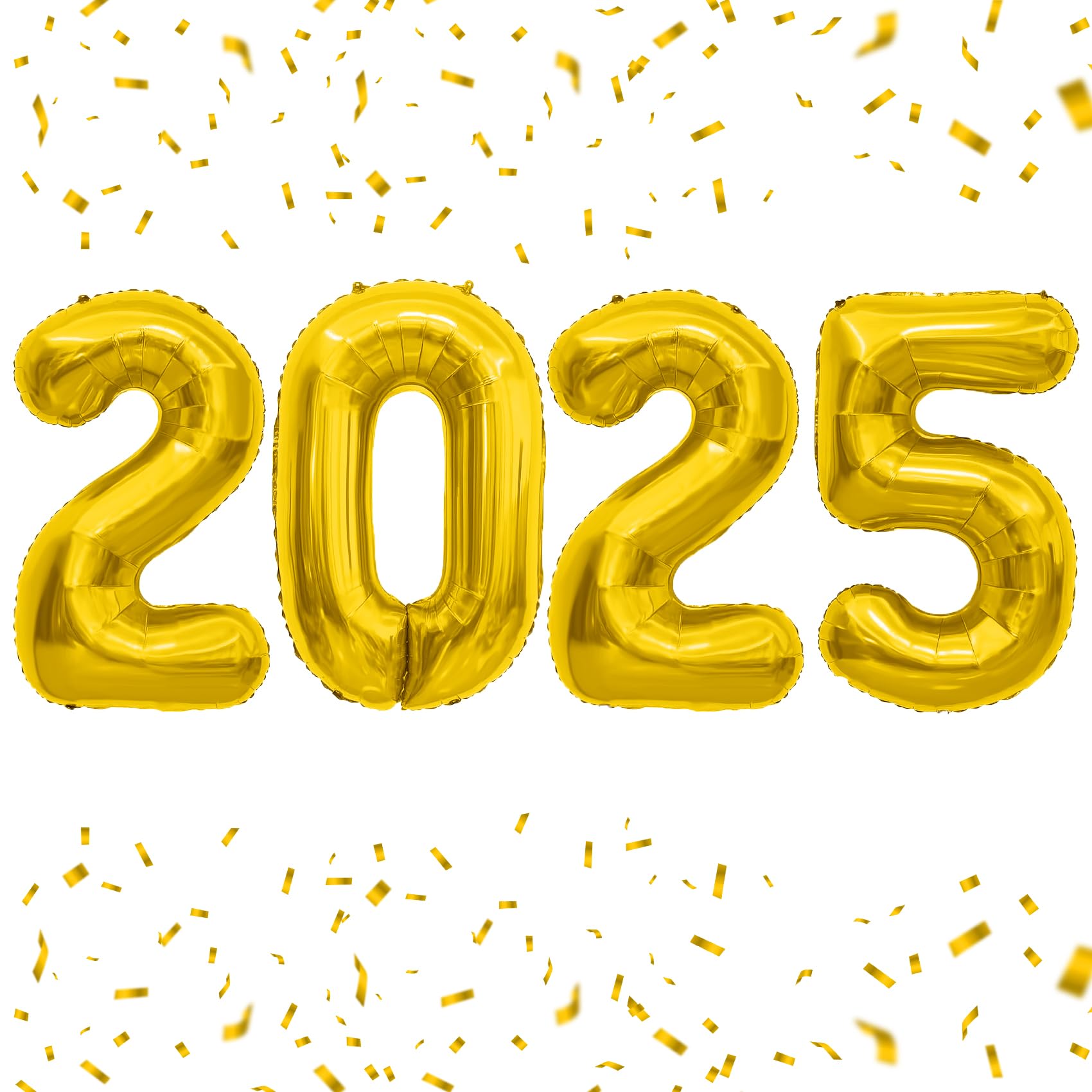 2025 Balloons, 40" Large 2025 Gold Foil Number Balloons, New Years Decorations 2025 Balloons, Graduation Balloons Class of 2025, Birthday Christmas Anniversary New Years Eve Party Supplies Decoration