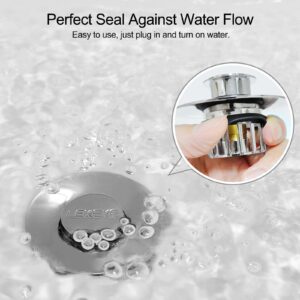 LEKEYE Tub Stopper | Shower Drain Hair Catcher | Pop-up Drain Stopper with Strainer | Bathroom Bathtub Plug | Drain Protector for 1-1/2 to 1-3/4" Bath Drain Hole