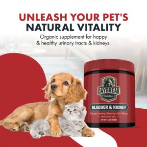 Bladder and Kidney Relief for Dogs & Cats by Daybreak Nutrition | Powder Cranberry Supplement for Dogs and Cat for UTI Treatment & Urinary Support | Dog & Cat Urinary Tract Infection Remedy Supplement