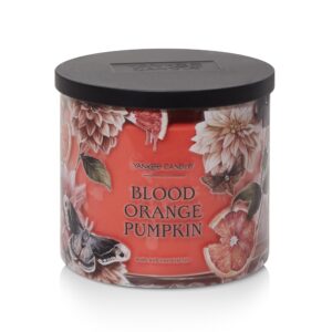 yankee candle blood orange pumpkin 3-wick candle