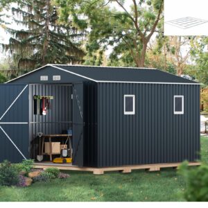 MistMo Stainless Steel Frame Floor for Outdoor Storage Shed, Durable and Weather-Resistant, for MistMo 10X10FT,10x12FT Storage Sheds