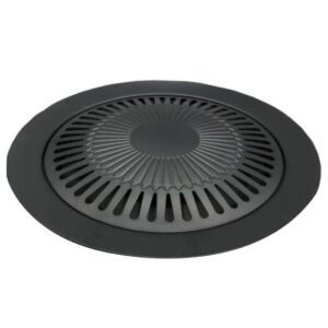 xjklbyq non-stick grill plate,korean bbq grill,grill tray,griddles round bakeware household ovenware for any stove