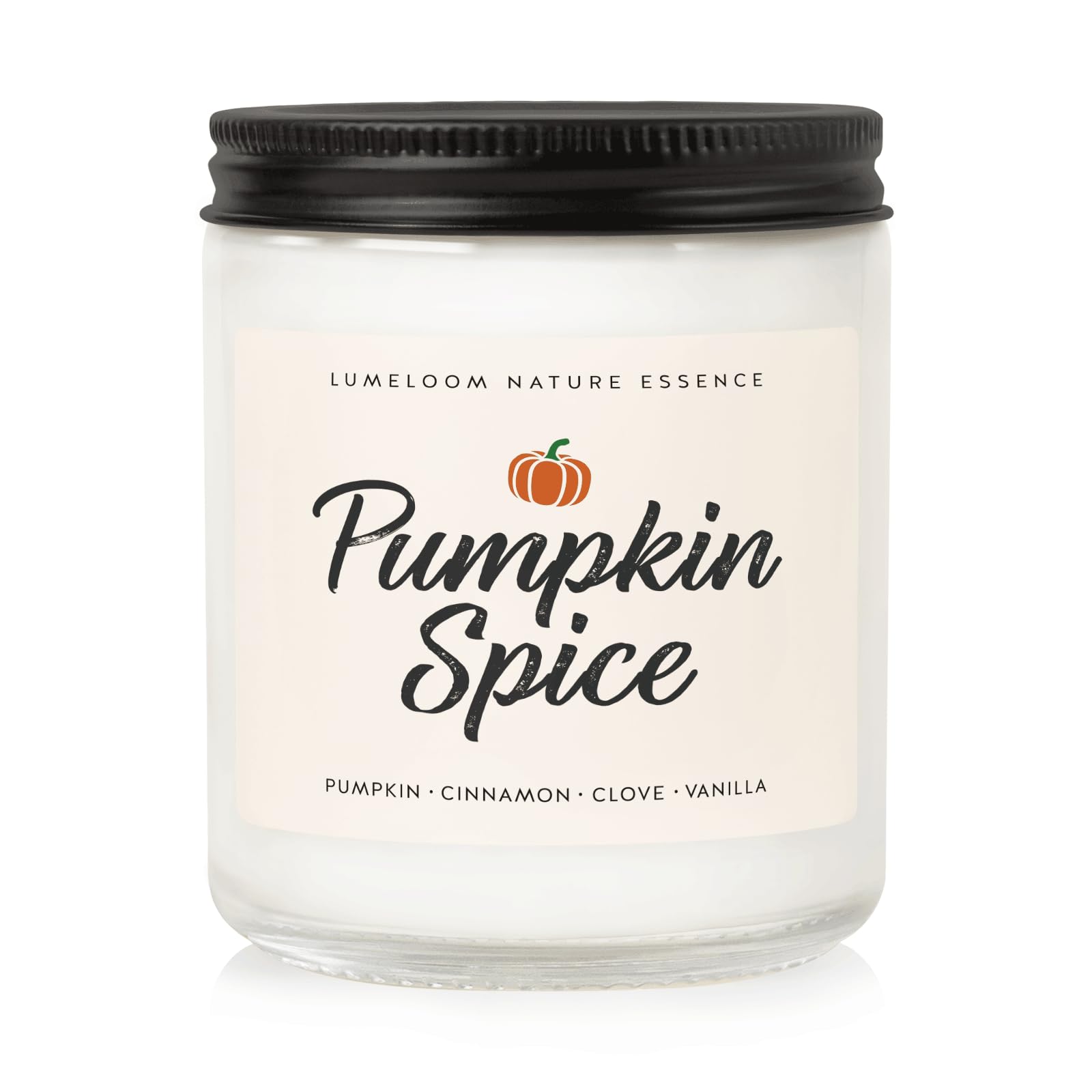 LUMELOOM Fall Candles, Pumpkin Candle -9oz Aromatherapy Pumpkin Scented Soy Wax Candle-Autumn Candle, Pumpkin Spice Candle for Home, Candles Fall Scents, Hello Fall Candle Gifts for Women Fall Decor